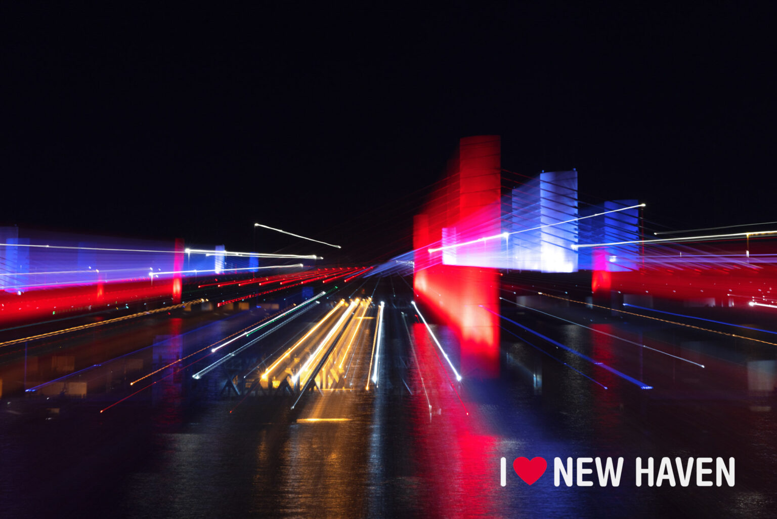 Stunning New Haven Bridge Brilliantly Lit Up - I Love New Haven